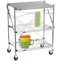 InterMetro Folding Chef's Cart | The Container Store