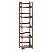 Java Solid Wood Stackable Folding Bookshelf | The Container Store