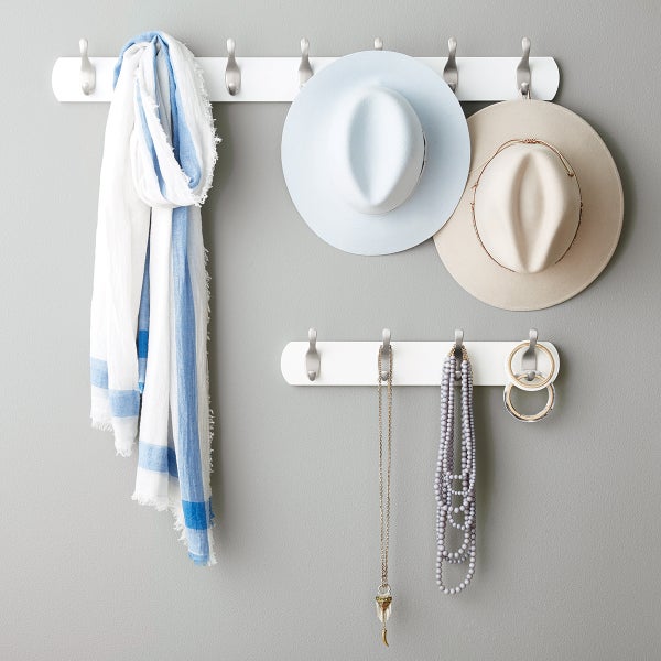 white clothes hooks