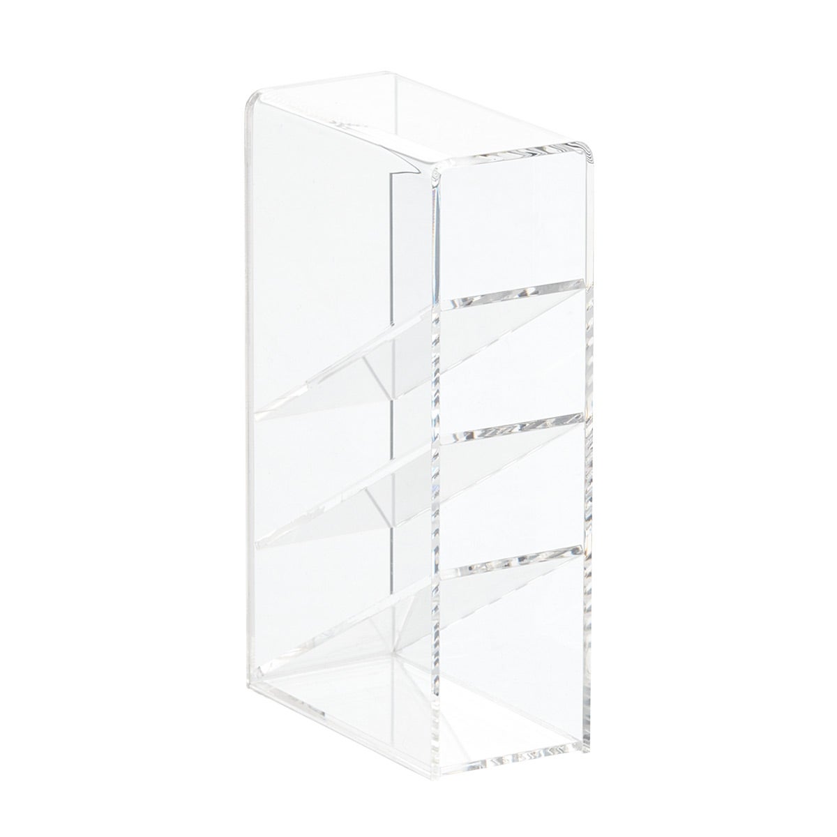 Slanted 4 Section Acrylic Pen Holder The Container Store