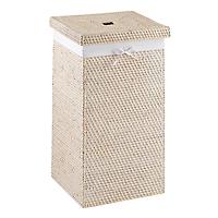 Square Rattan Hamper | The Container Store
