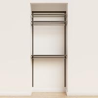 Elfa Décor 3' Graphite & Grey Reach-In Closet | The Container Store