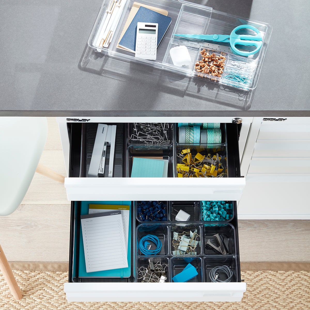 iDesign Linus Desk Drawer Organizer | The Container Store