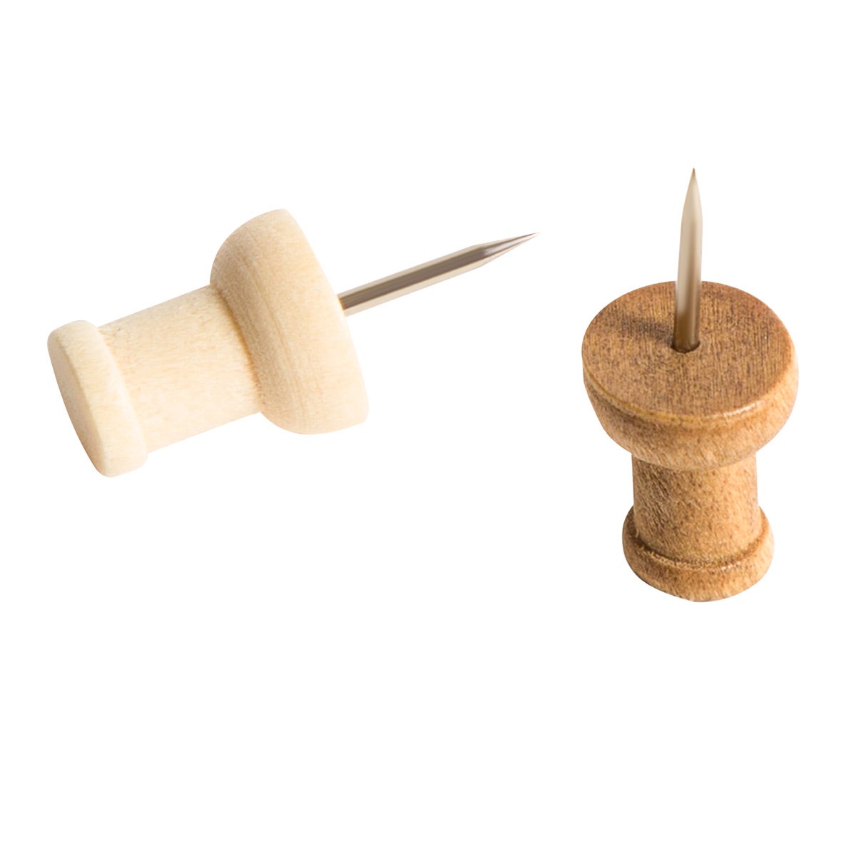 U-Brands Natural & Walnut Push Pins | The Container Store