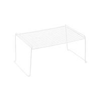 White Large Grid Stackable Shelf | The Container Store