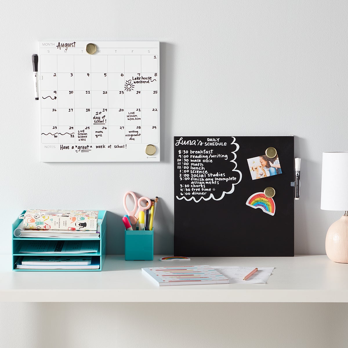 U-Brands White Square Monthly Dry Erase Board | The Container Store