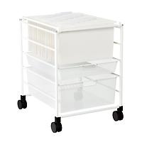 Elfa Mesh File Carts | The Container Store