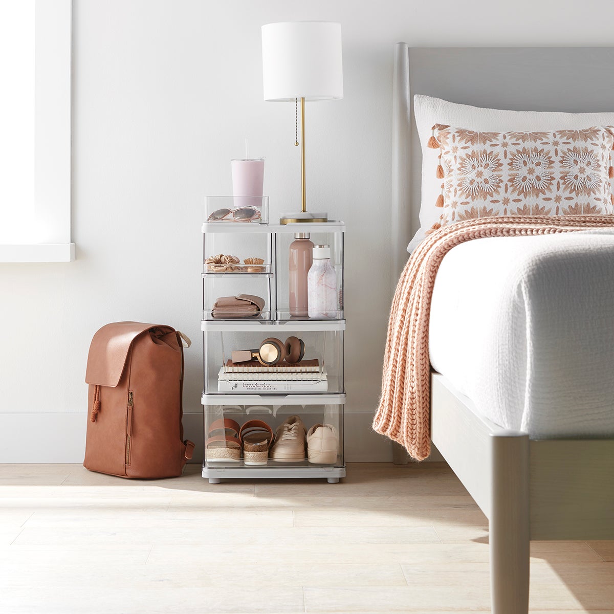 Manhattan Modular Organizers Nightstand Starter Kit The Container Store