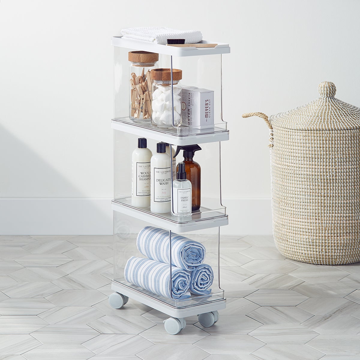 Manhattan Modular Organizers Laundry Cart Starter Kit The Container Store