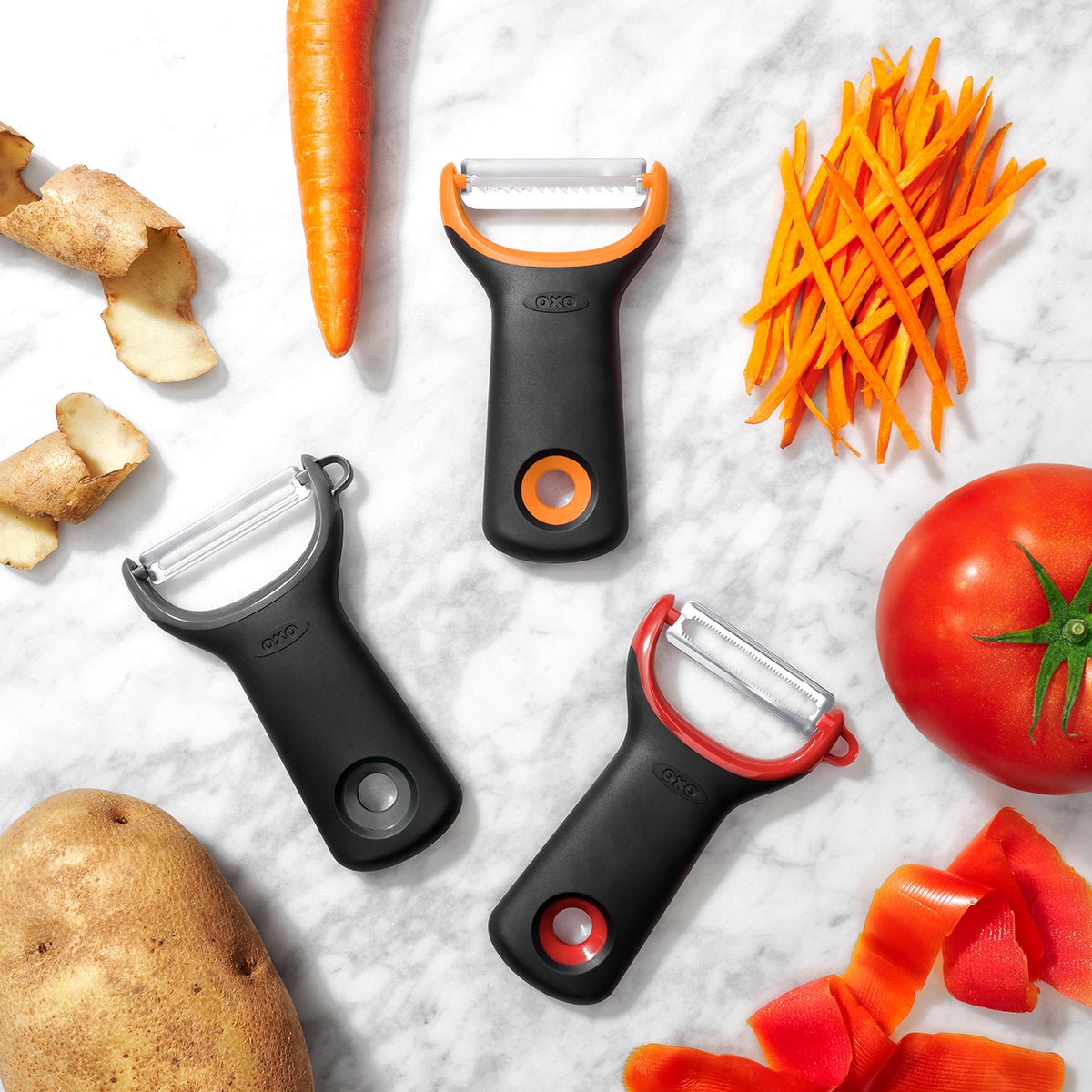 OXO Good Grips Prep Peeler Set of 3 The Container Store