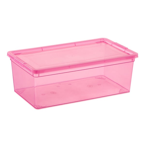 pink plastic box