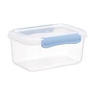 Plastic Food Containers with Light Blue Clips | The Container Store