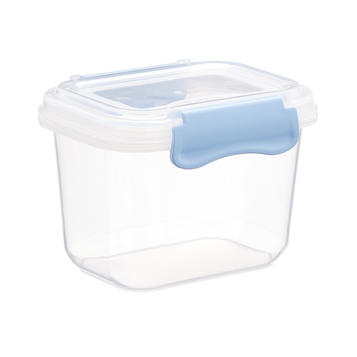 Plastic Food Containers with Light Blue Clips | The Container Store