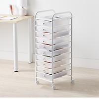 10-Drawer Rolling Cart | The Container Store