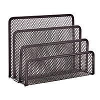 Graphite Mesh Letter Holder | The Container Store