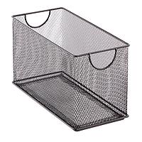Graphite Mesh CD Bin | The Container Store