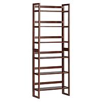 Java Solid Wood Stackable Folding Bookshelf | The Container Store