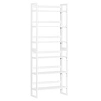 White Solid Wood Stackable Folding Bookshelf | The Container Store