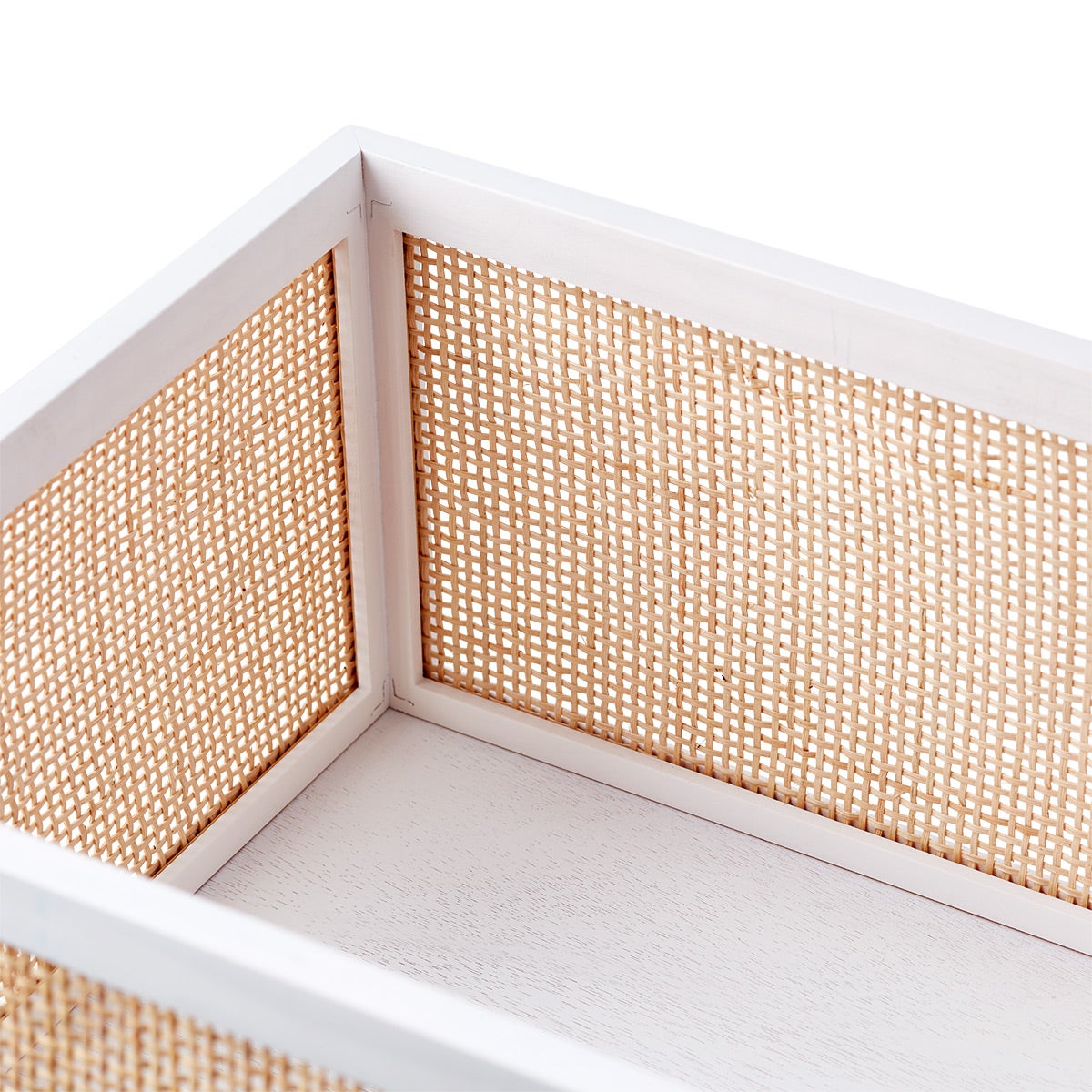 The Container Store Artisan Rattan Woven Cane Bin The Container Store