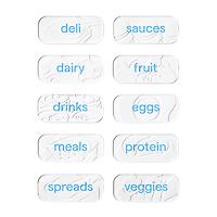 YouCopia ReStickable 3D Fridge Labels Pkg/10 | The Container Store