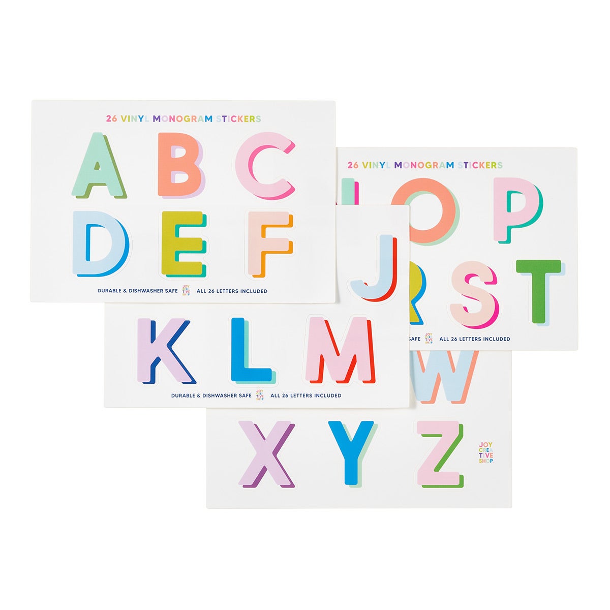 Vinyl Stick On Alphabet Letters