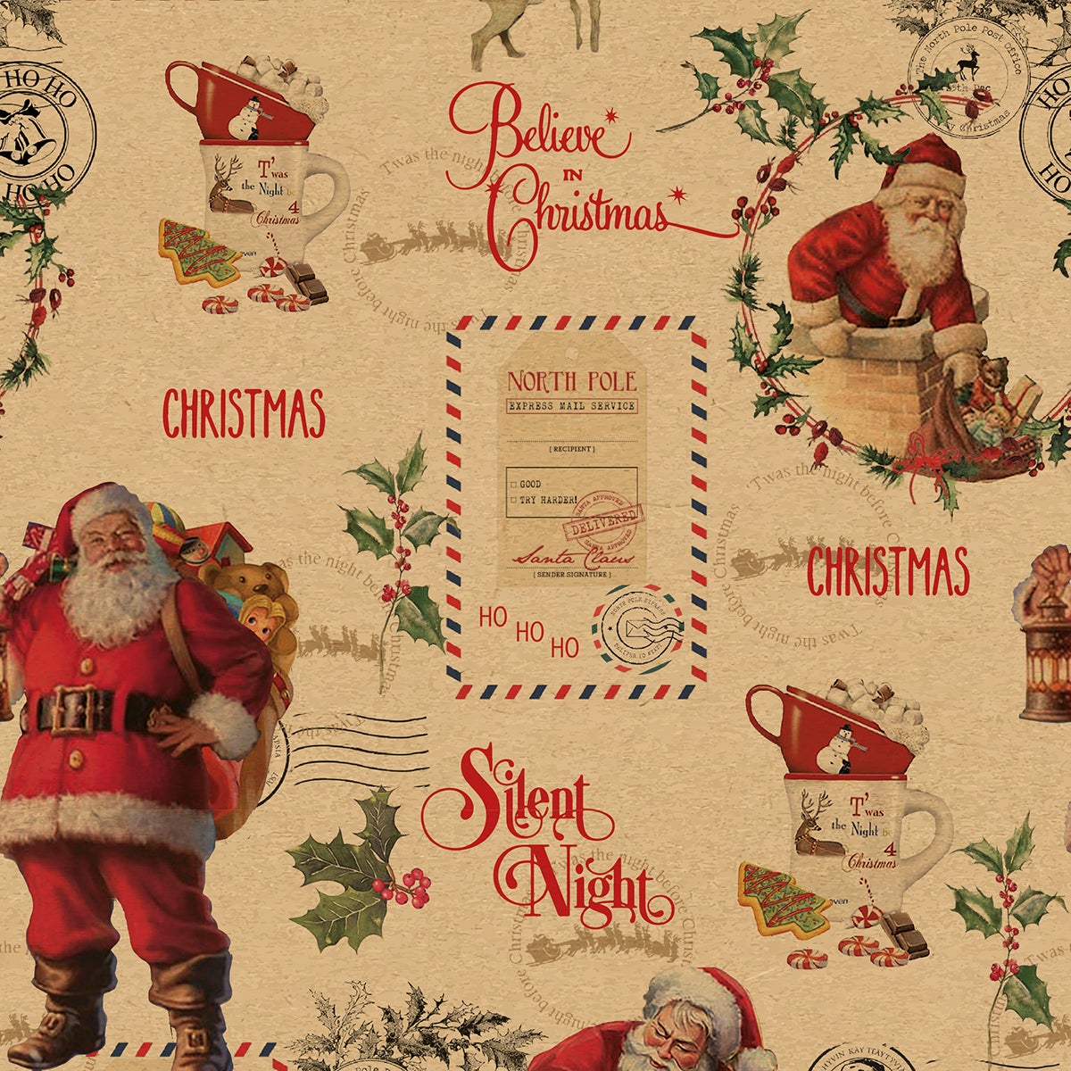 Vintage Santa Wallpaper