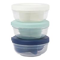 Progressive Snaplock 3-Portion Snack Stack Set | The Container Store