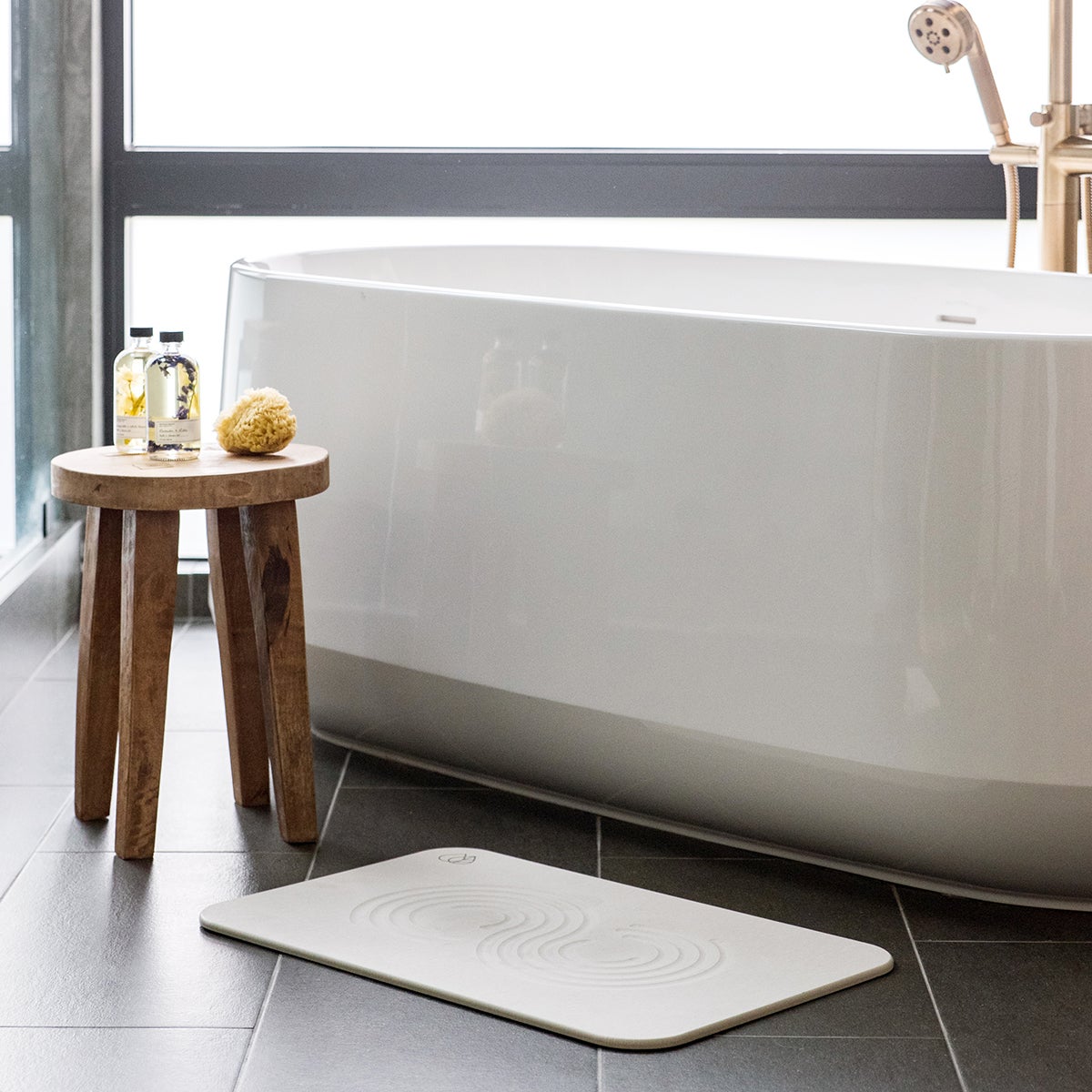 Dorai Original Bath Stone Mat The Container Store