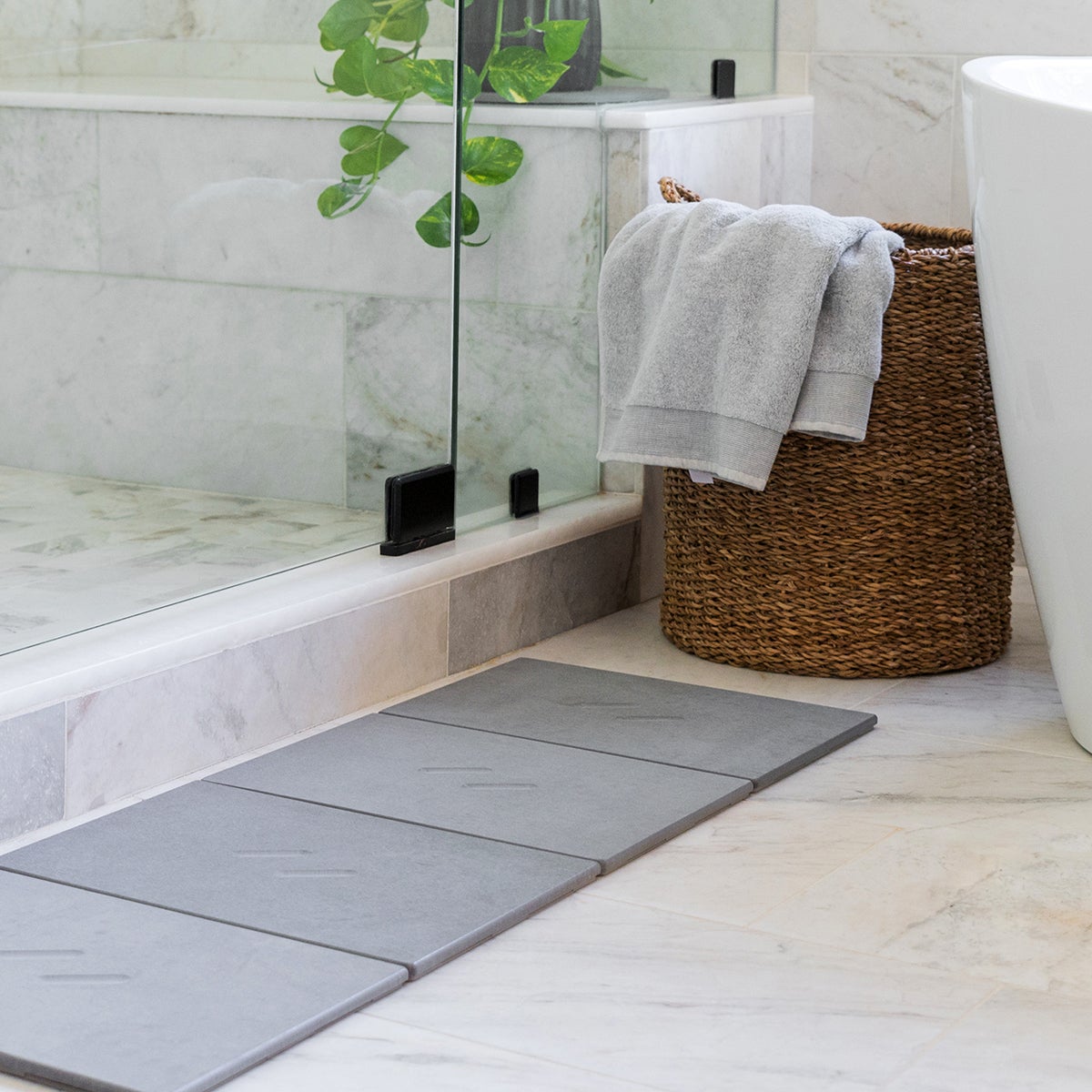 Dorai Bath Stone Mat The Container Store