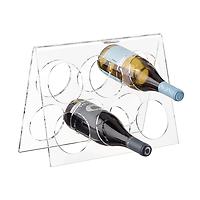 Three by Three 6-Bottle Acrylic Wine Rack | The Container Store