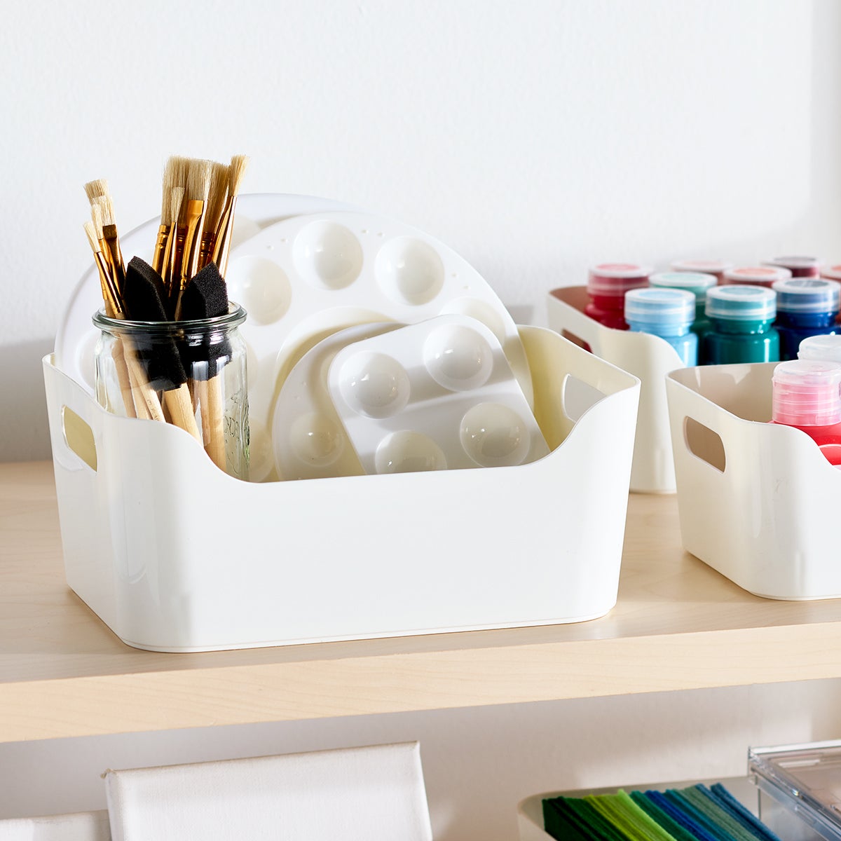 Plastic Storage Bins with Handles The Container Store
