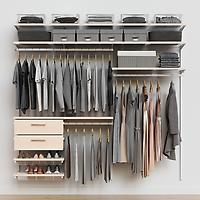 Decor Plus by Elfa 7' Closet with Solid Drawers | The Container Store
