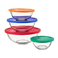 Pyrex Smart Essentials Glass Mixing Bowl Set of 8 | The Container Store