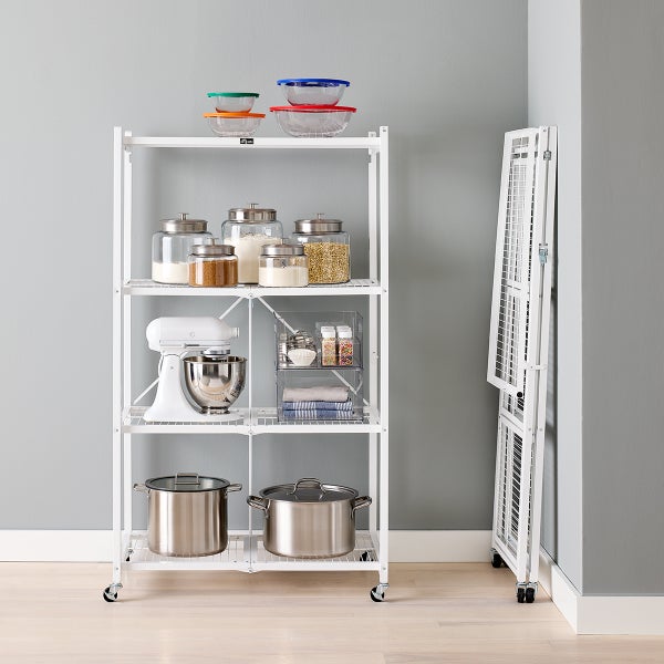 Origami Shelving Origami Foldable Steel 6 Tier Bookshelf