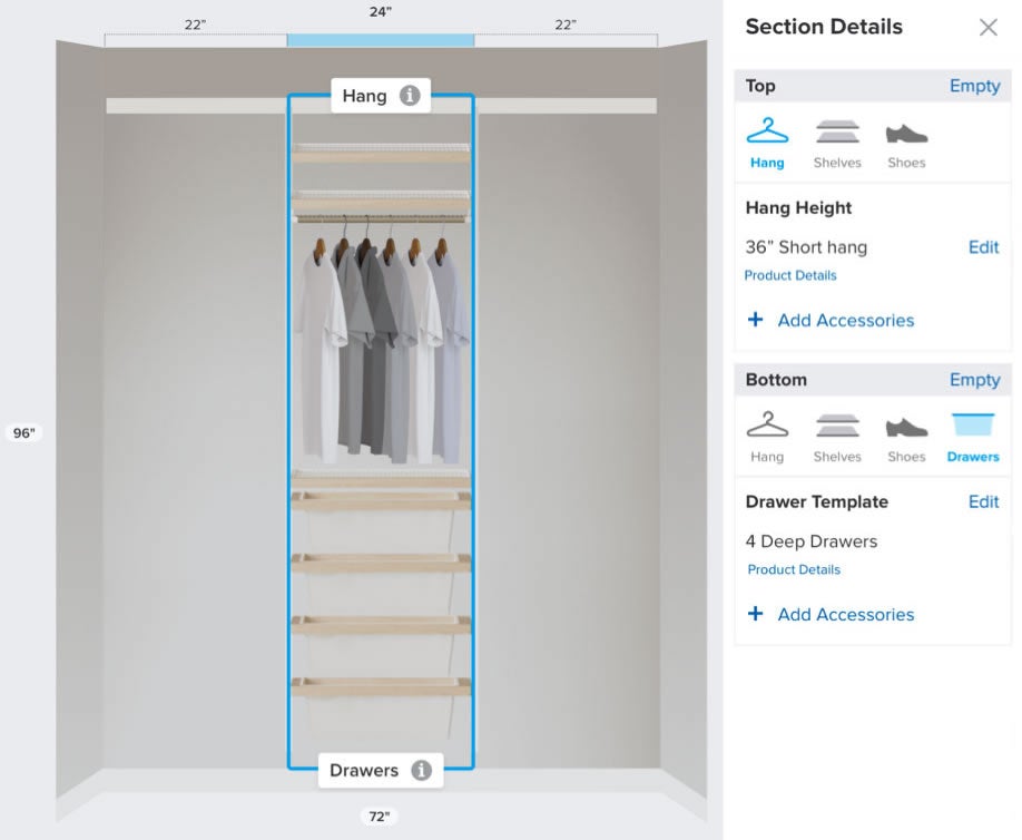 Closet Design Tool